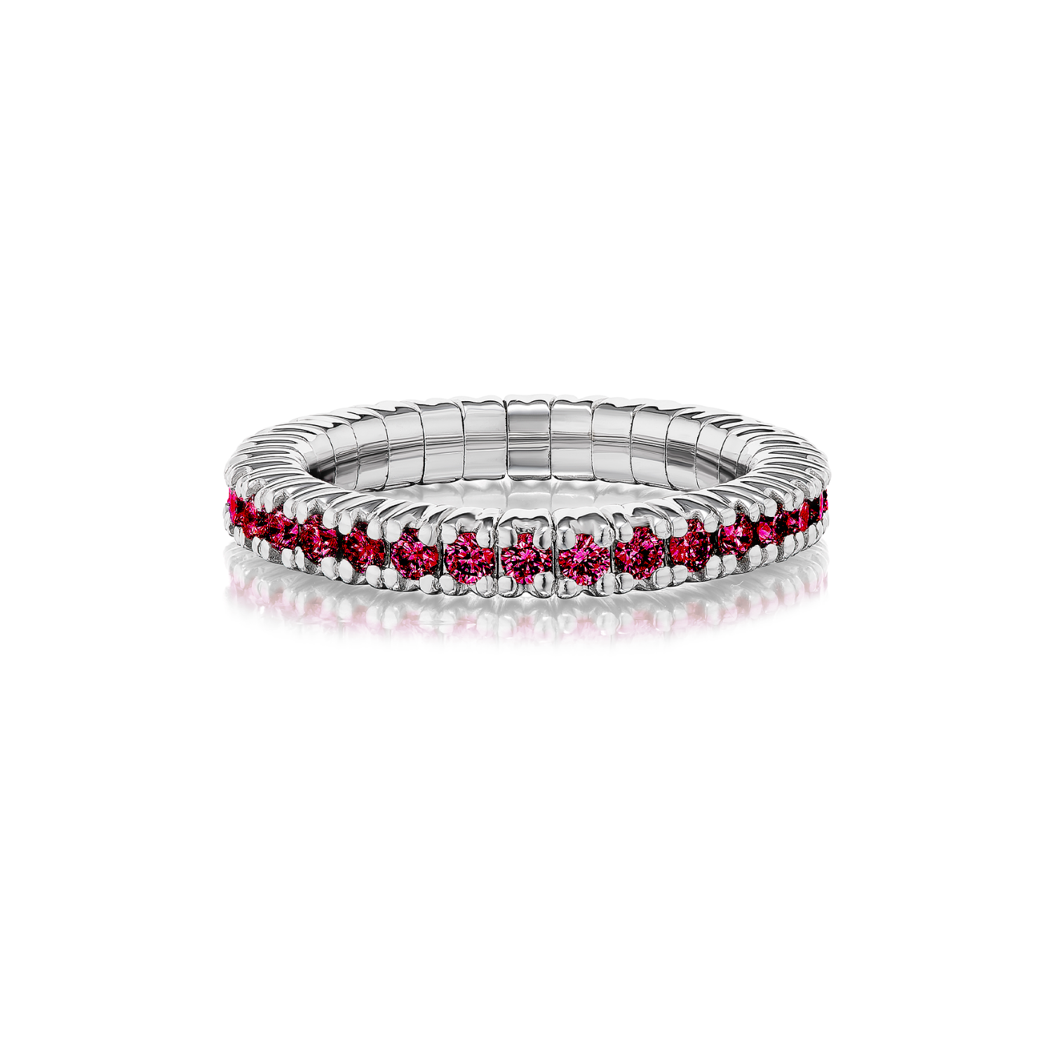 Ruby Single Line Stretch Ring – David Weisz